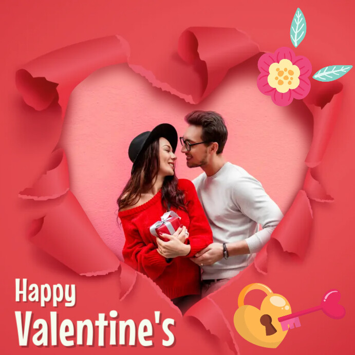 Copy of happy valentine's day post template | PosterMyWall