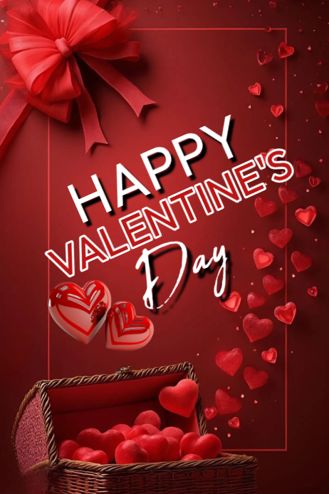 Happy Valentine's Day Poster Template | PosterMyWall