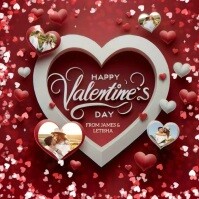 HAPPY VALENTINE'S DAY square template | PosterMyWall