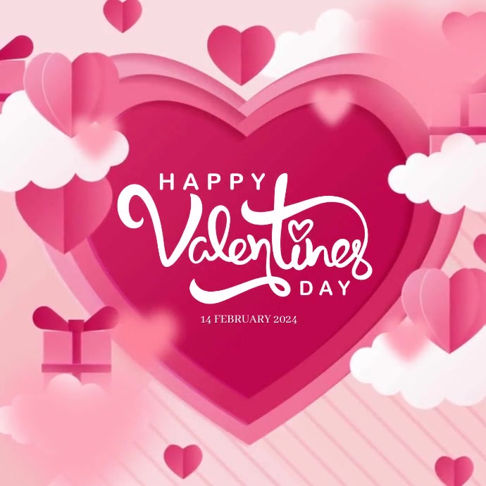 HAPPY VALENTINE'S DAY SQUARE TEMPLATE | PosterMyWall