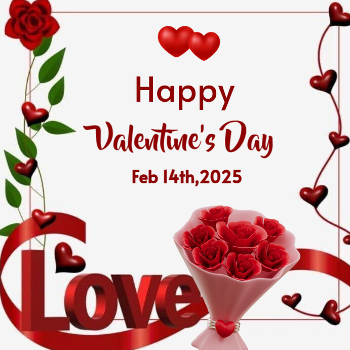 Copy of Happy Valentine's day Template 2025 | PosterMyWall