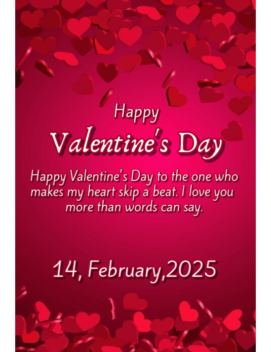 Copy of Happy Valentine's Day template 2025 | PosterMyWall
