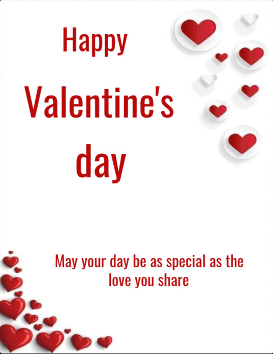 Happy Valentine's day template 2025 | PosterMyWall