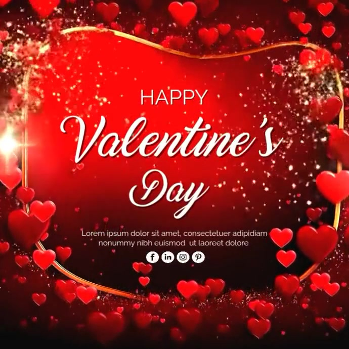Happy Valentine's Day Video Template | PosterMyWall