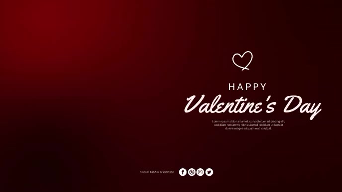 Happy Valentine's Day Video Greeting Template | PosterMyWall