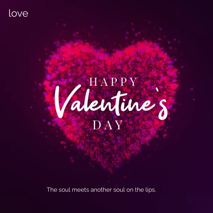 happy valentine's day video template | PosterMyWall