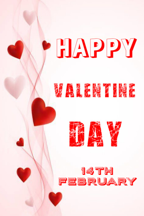 Happy Valentine Day 14 February Template | PosterMyWall