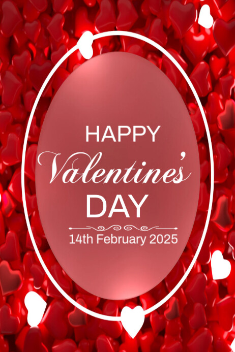 Happy valentine day 2025 Template | PosterMyWall