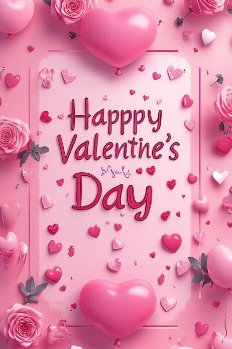 Copy of Happy Valentine day | PosterMyWall