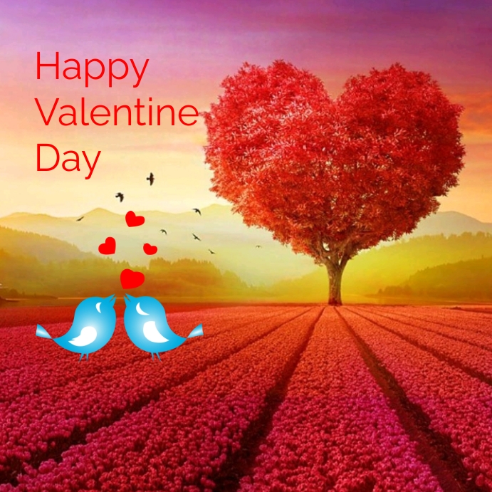Happy valentine day Instagram post Template | PosterMyWall