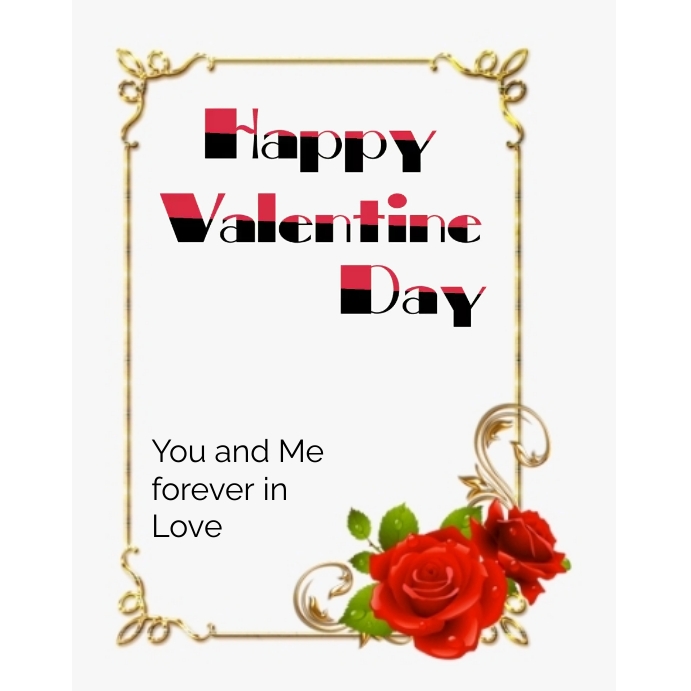 Happy valentine day Instagram post Template | PosterMyWall