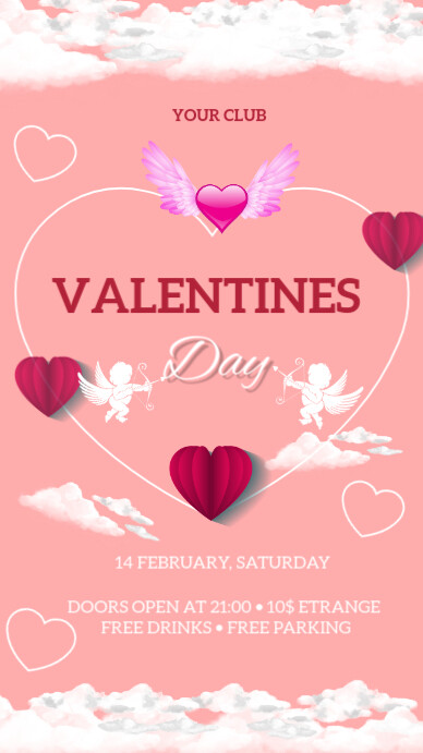 Plantilla de Happy Valentine Day Post | PosterMyWall