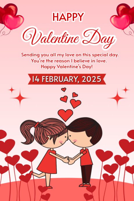 Copy of Happy Valentine Day template 2025 | PosterMyWall