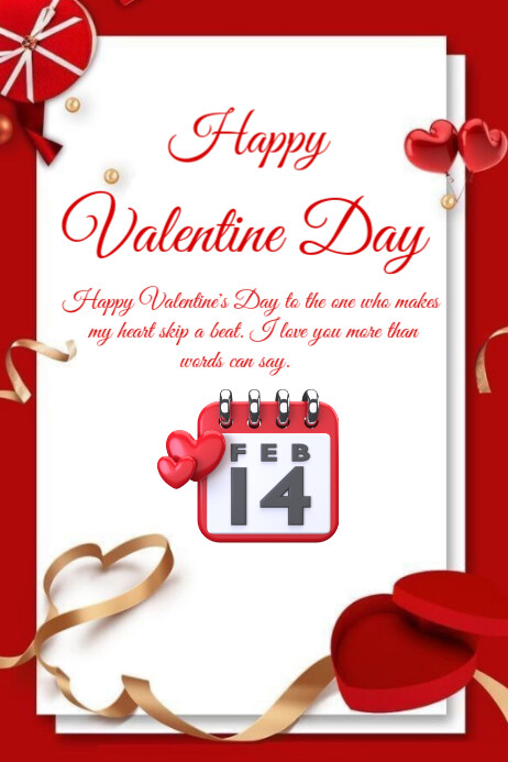 Copy of Happy Valentine Day template 2025 | PosterMyWall