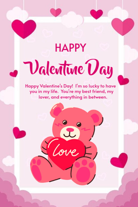 Happy Valentine Day template 2025 | PosterMyWall