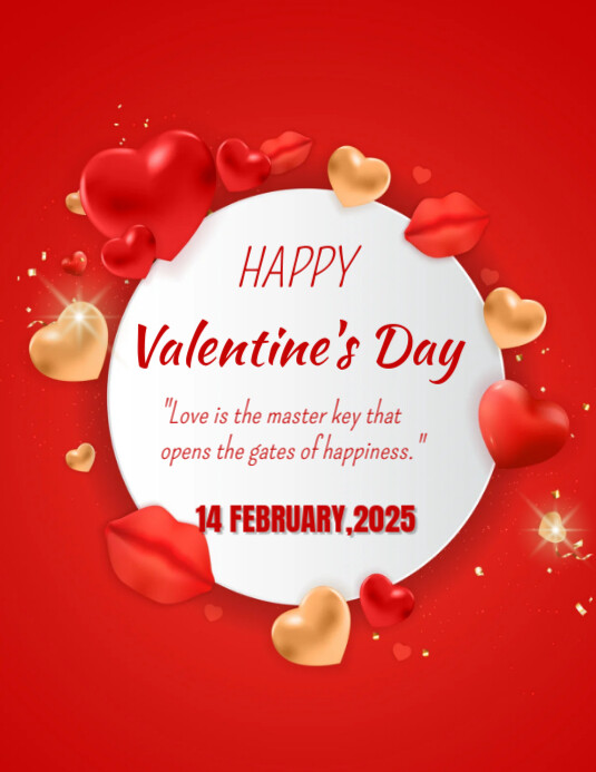 Happy Valentine Day template 2025 | PosterMyWall
