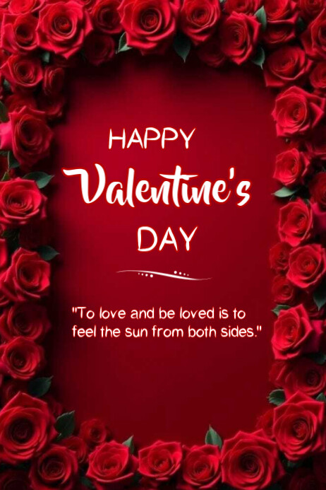 Happy Valentine Day template 2025 | PosterMyWall
