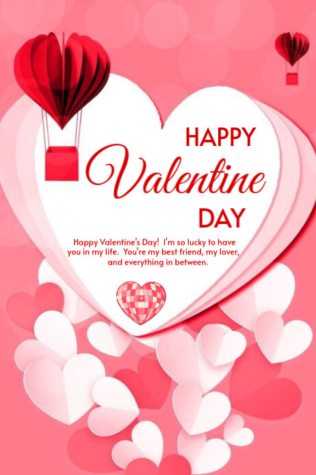 Happy Valentine Day template 2025 | PosterMyWall