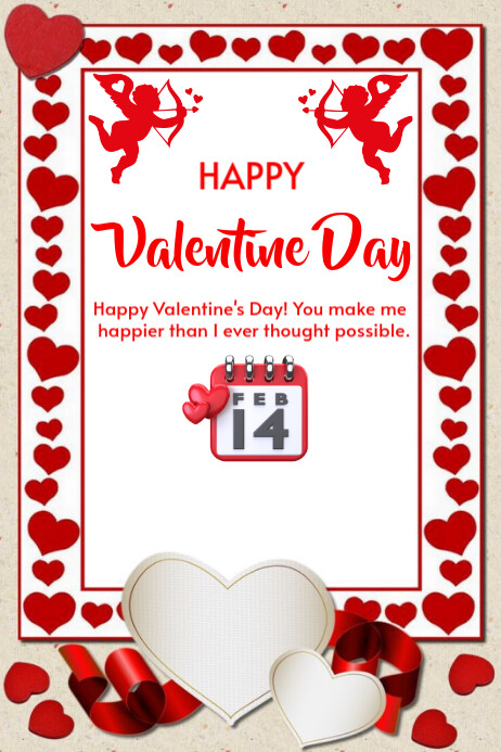 Copy of Happy Valentine Day template 2025 | PosterMyWall