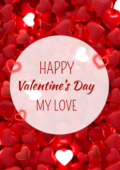 Happy Valentine Day template 2025 | PosterMyWall