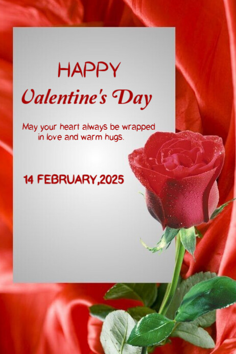 Happy Valentine Day template 2025 | PosterMyWall