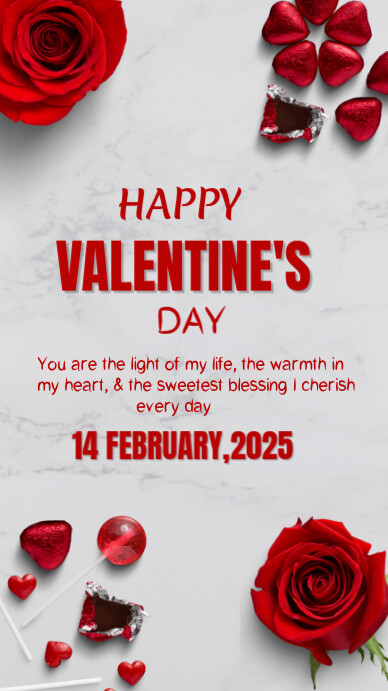 Happy Valentine Day template 2025 | PosterMyWall