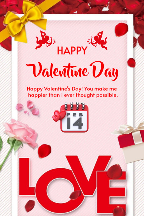 Copy of Happy Valentine Day template 2025 | PosterMyWall