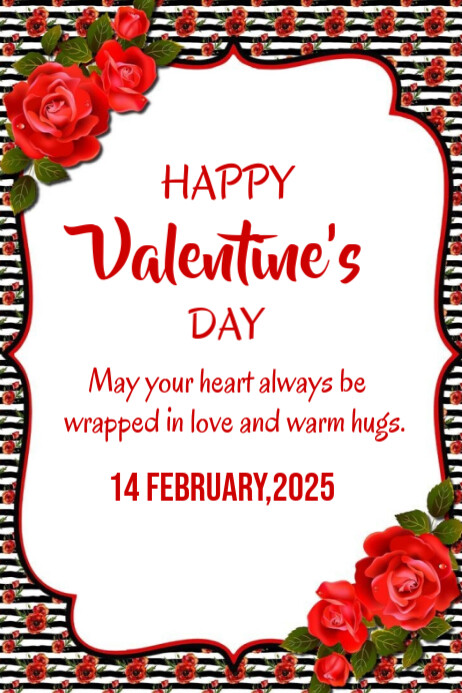 Copy of Happy Valentine Day template 2025 | PosterMyWall