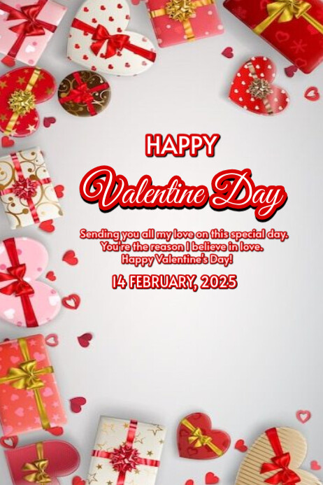 Copy of Happy Valentine Day template 2025 | PosterMyWall