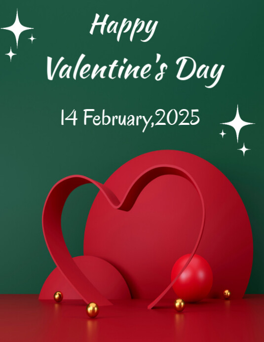 Happy Valentine Day template 2025 | PosterMyWall
