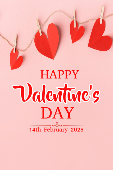 Happy Valentine Day Template 2025 | PosterMyWall