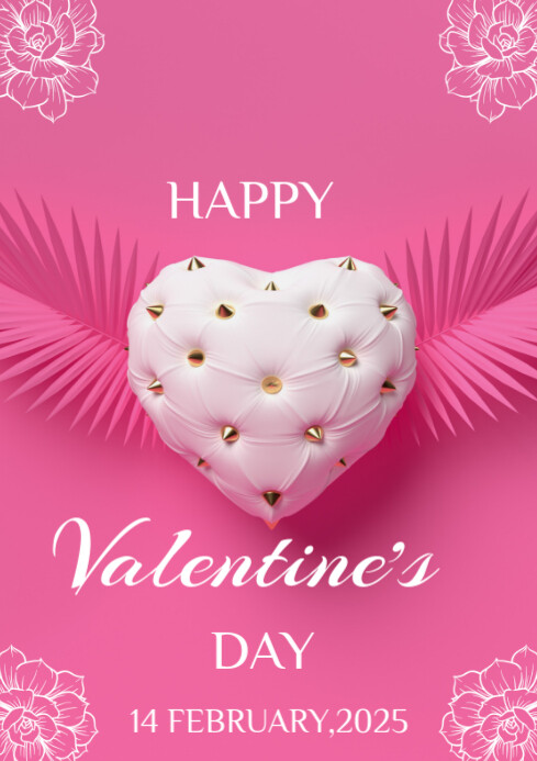 Happy Valentine Day template 2025 | PosterMyWall