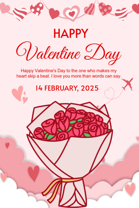 Happy Valentine Day template 2025 | PosterMyWall