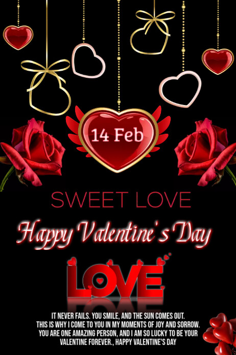 Happy Valentines's Day Template | PosterMyWall
