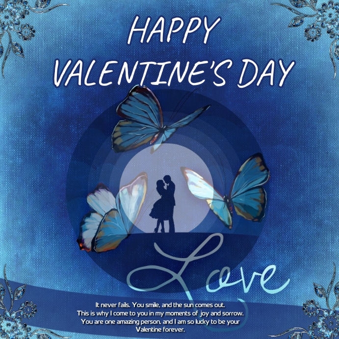 Happy Valentines's Day wish flyer Template | PosterMyWall
