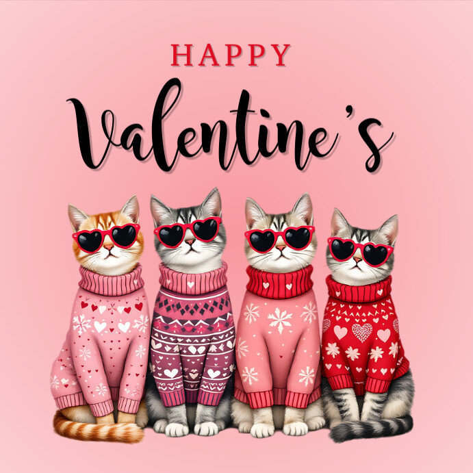 Happy Valentines Day Instagram Post Template | PosterMyWall