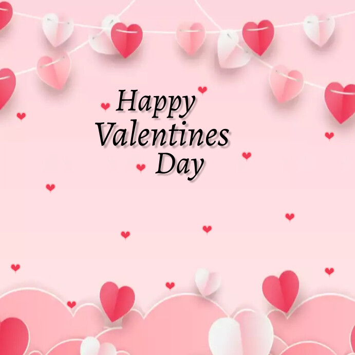 happy valentines day instagram post Template | PosterMyWall