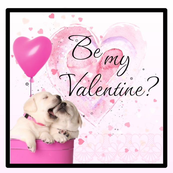 happy valentines day Instagram post Template | PosterMyWall