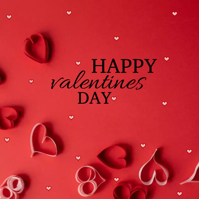happy valentines day instagram post Template | PosterMyWall
