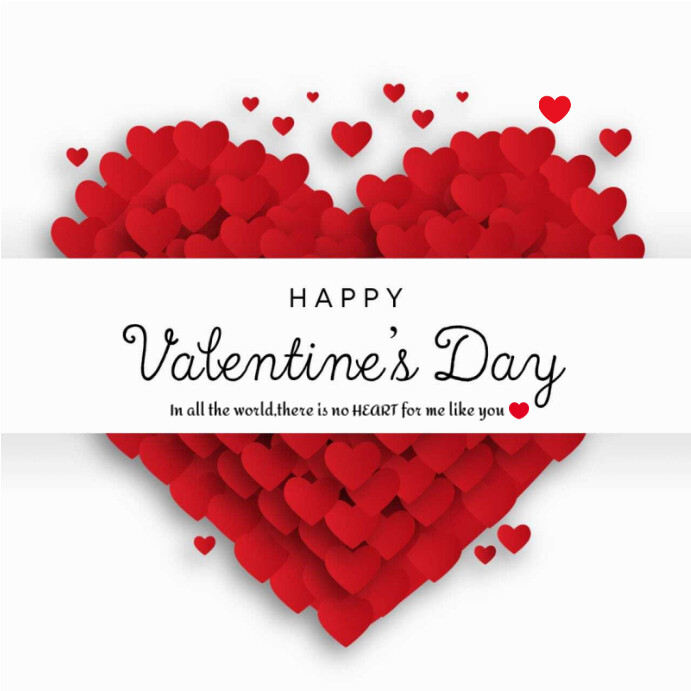 happy valentines day instagram post tamplate 2025 Template | PosterMyWall