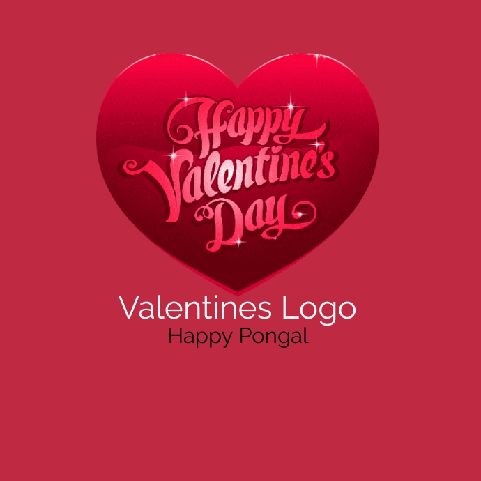 Happy Valentines Day Logo Template | PosterMyWall