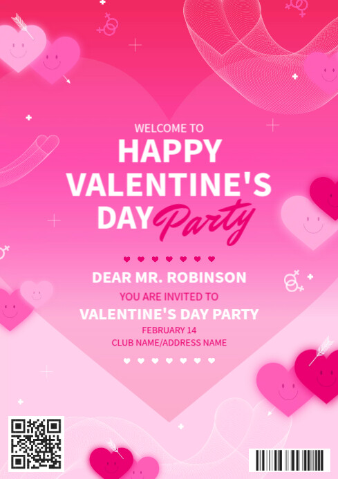 Happy Valentines Day Party Template | PosterMyWall