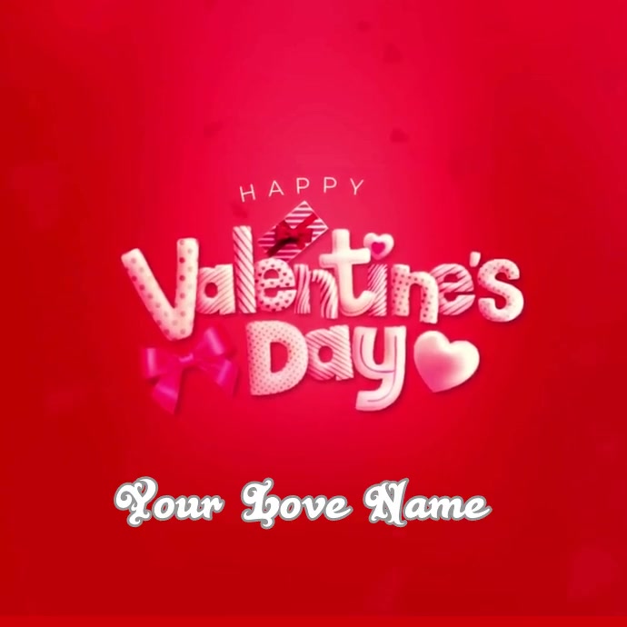 Happy Valentines Day video Template | PosterMyWall