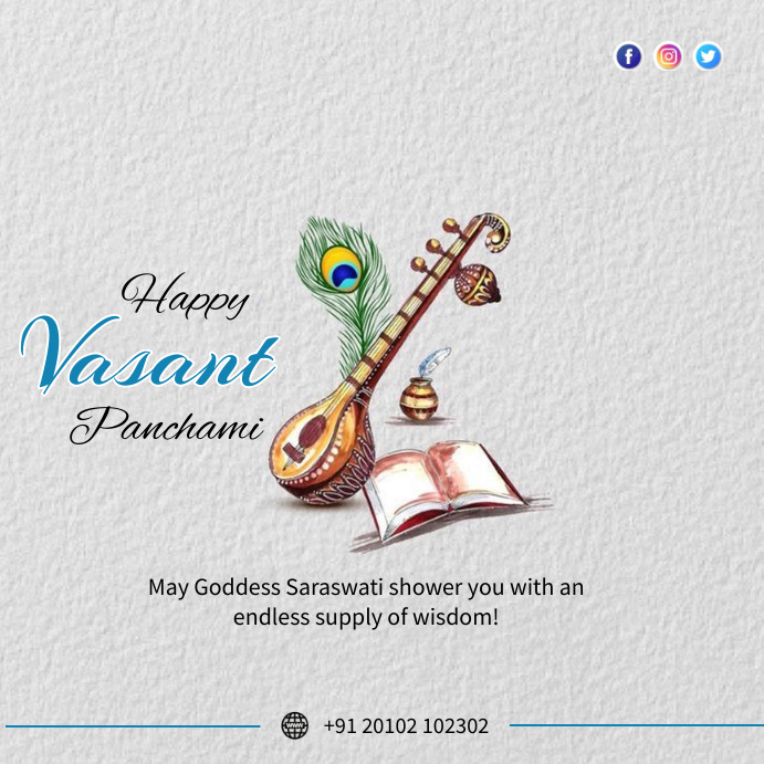 Happy Vasant Panchami Template | PosterMyWall