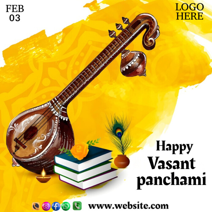 Happy vasant panchami Template | PosterMyWall