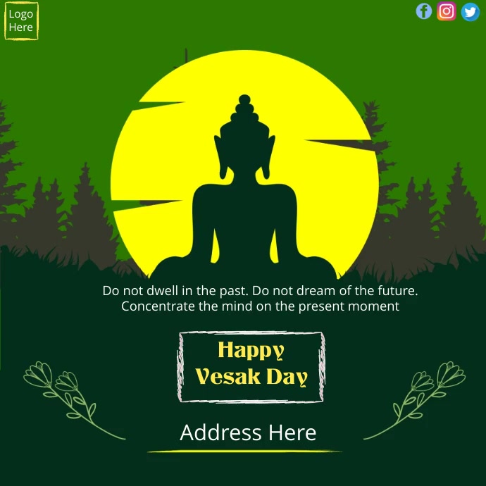 Happy Vesak Day Template | PosterMyWall