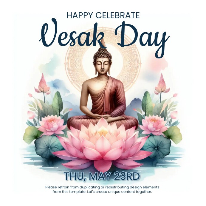 Happy Vesak Day template | PosterMyWall