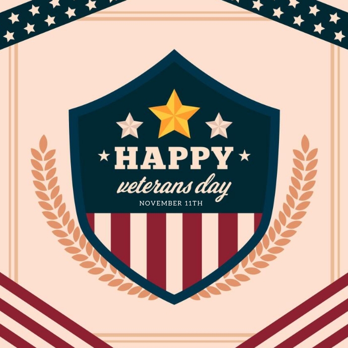 HAPPY VETERAN'S DAY ONLINE GREETING CARD Template | PosterMyWall