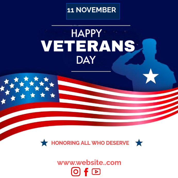Happy veterans day Template | PosterMyWall