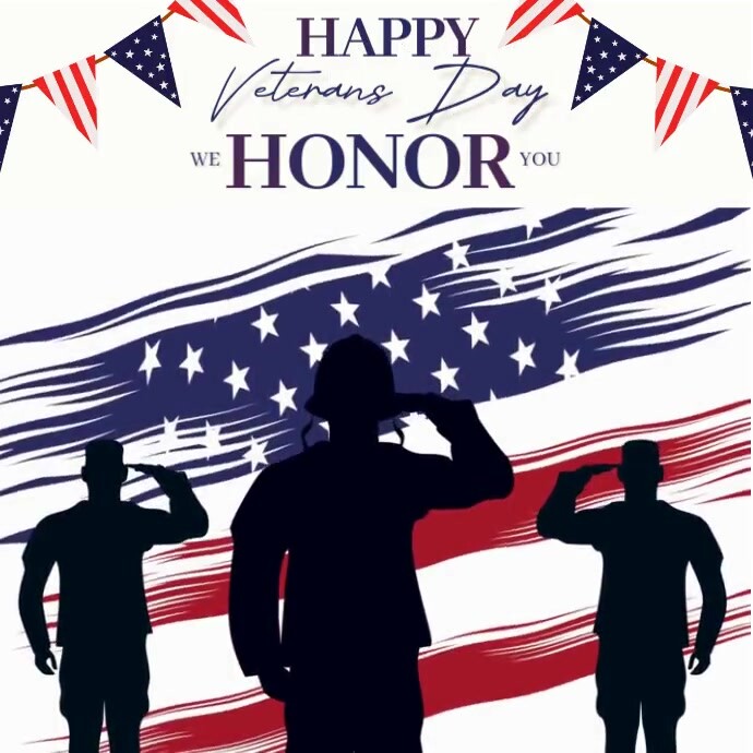 Happy veterans day instagram square template | PosterMyWall